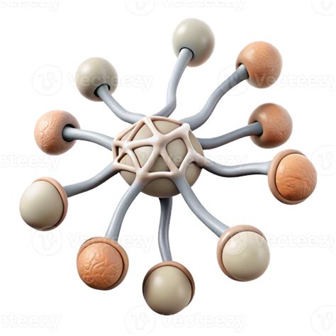 Serene Abstract Neuron Connection Diagram Cutout With Detailed