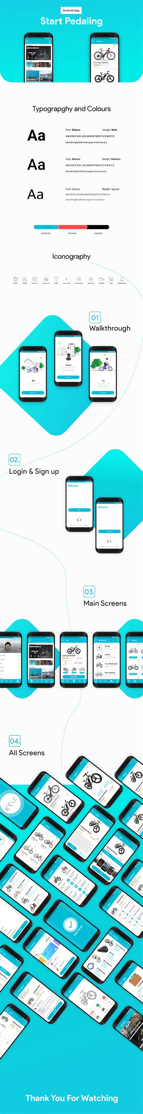 Cycle Android Presentation Behance