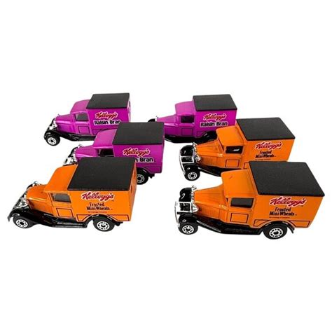 Kelloggs Toys Vtg Lot 6 Matchbox Kelloggs Cereal Die Cast Model