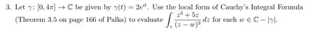 Solved Complex Analysis Let γ π C be given by Chegg com