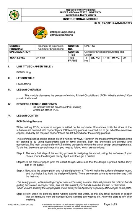 Module CEDD Republic Of The Philippines NUEVA VIZCAYA STATE UNIVERSITY Bayombong Nueva