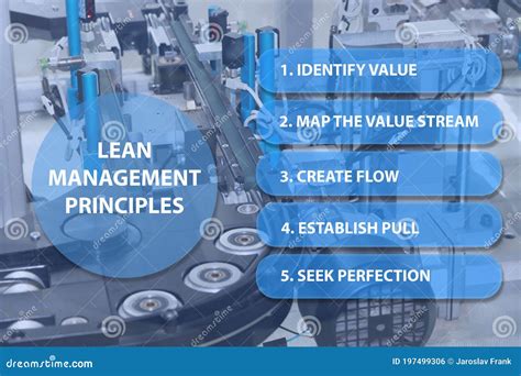 Empty Assembly Line Closeup And Lean Management Principles Presentation