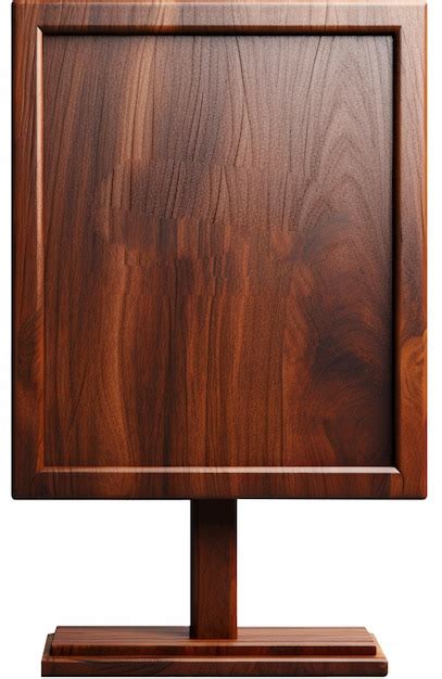 Premium Photo Wooden Board Isolated