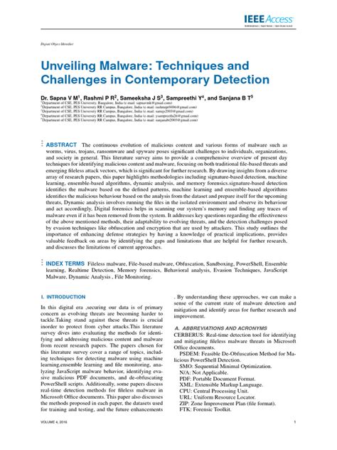 Ieee Access Latex Template Pdf Malware Ransomware