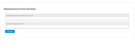 Displacement Current Calculator Calculator Academy