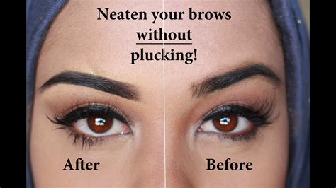 How To Shape Your Eyebrows Without Makeup Saubhaya Makeup