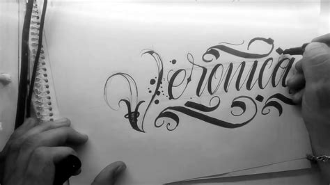 Letras Para Tatuarveronica Chicano Letteringcomo Hacer Letras Mano