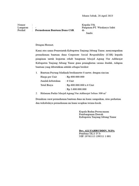 Permohonan Csr Pdf