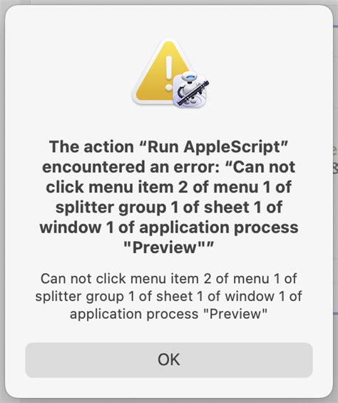 Automator Error When Running Watch Apple Developer Forums