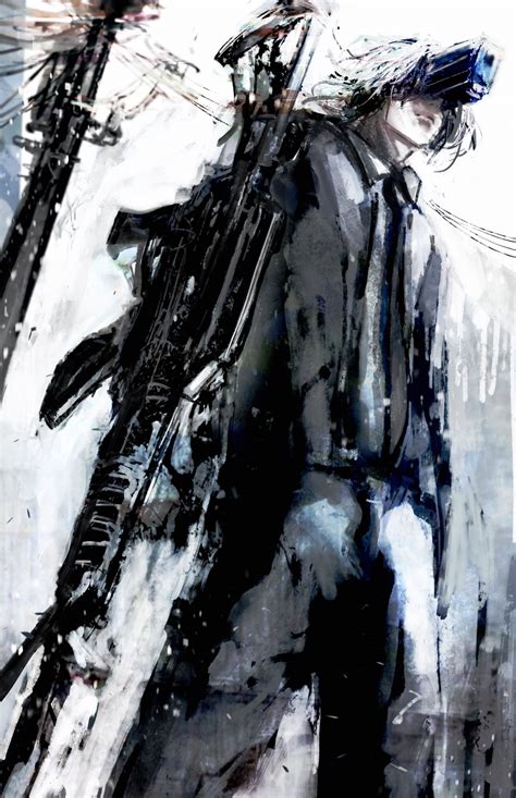 Hayakawa Aki And Gun Fiend Chainsaw Man Drawn By Kyezzzz Danbooru