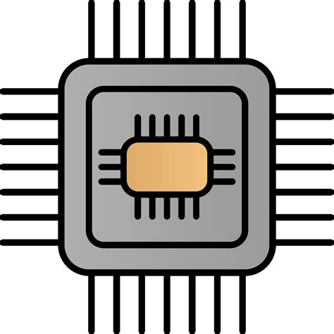 Cpu Line Filled Gradient Icon 42182838 Vector Art At Vecteezy
