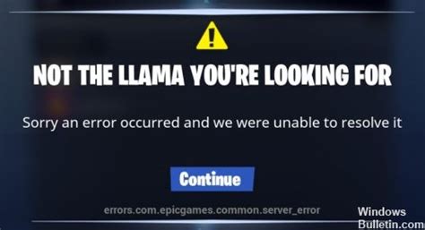 How To Repair Fortnite Error Errors Epicgames Common Server Error Windows Bulletin