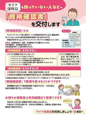 「資格確認書」を交付します｜患者説明資材の販売｜東京法規出版