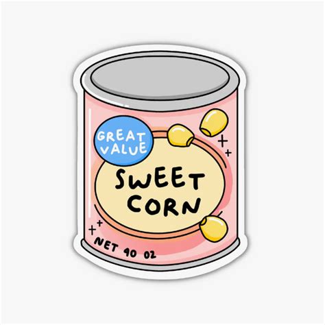 Sweet Corn Sticker The Paper Craft Pantry