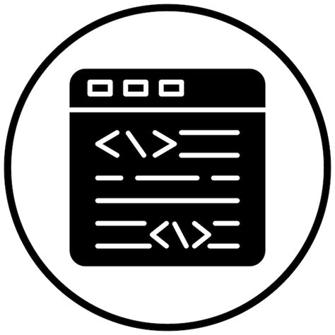 Premium Vector Vector Design Website Coding Icon Style