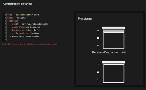 Shutter Card Lovelace And Frontend Home Assistant Community