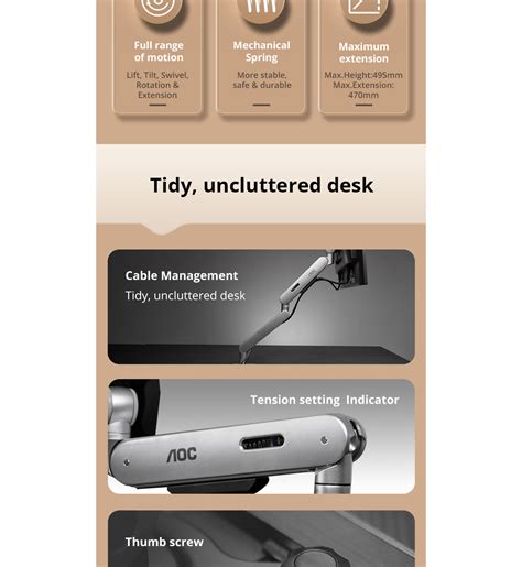 AM B AOC Dual Monitor Arm AOC Monitor