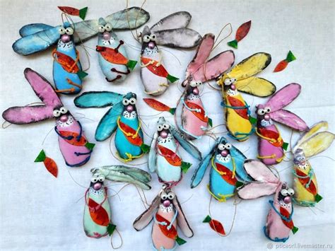 Елочные игрушки Заяц прикольная например брошь Авторская в интернет магазине на Ярмарке