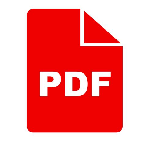 Red PDF File Silhouette Icon Vector Vector Art At Vecteezy