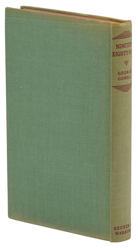 Nineteen Eighty Four George Orwell First Edition