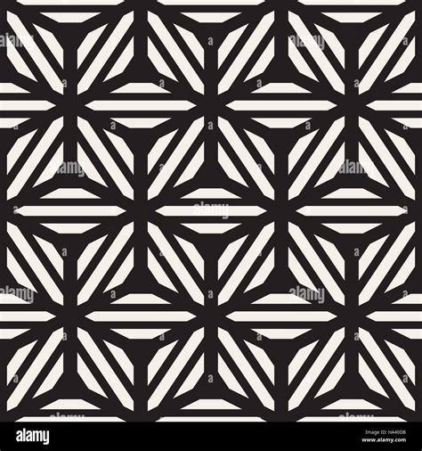 Vector Seamless Black And White Star Lines Grid Pattern Stock Vector Image And Art Alamy