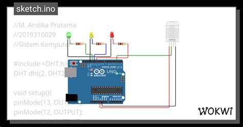 Kuis Kedua Sistem Embeded 2 Andika Wokwi ESP32 STM32 Arduino Simulator