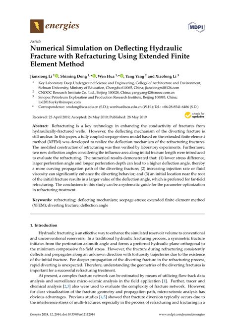 pdf numerical simulation on deflecting hydraulic fracture with