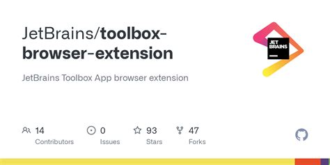 GitHub JetBrains Toolbox Browser Extension JetBrains Toolbox App Browser Extension
