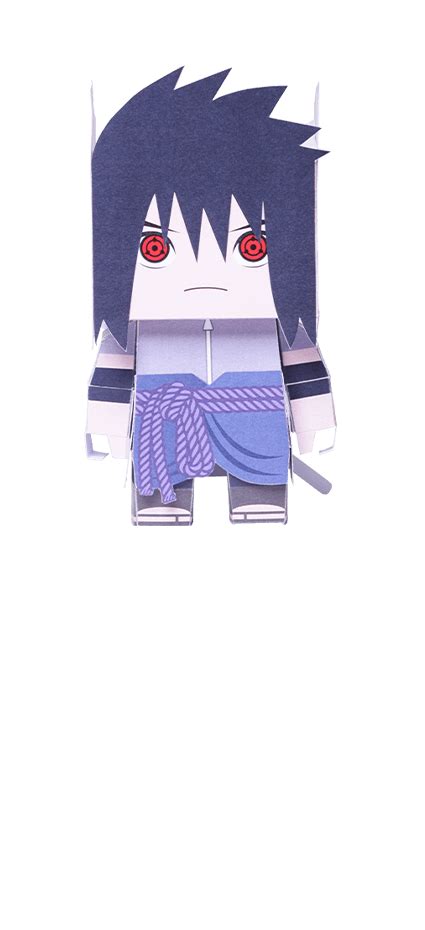Sasuke Uchiha Cosplay Papercraft Mini Foldable Fortnite
