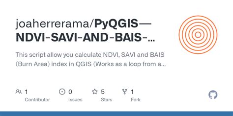 Pyqgis Ndvi Savi And Bais Indexgeneración De Indicespy At Master · Joaherreramapyqgis