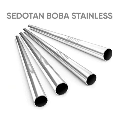 Jual Sedotan Boba Stainless Sedotan Besar Shopee Indonesia