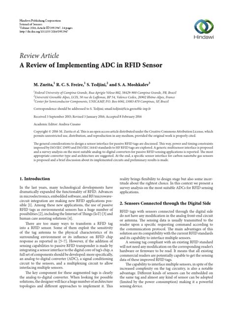 PDF A Review Of Implementing ADC In RFID Sensor DOKUMEN TIPS