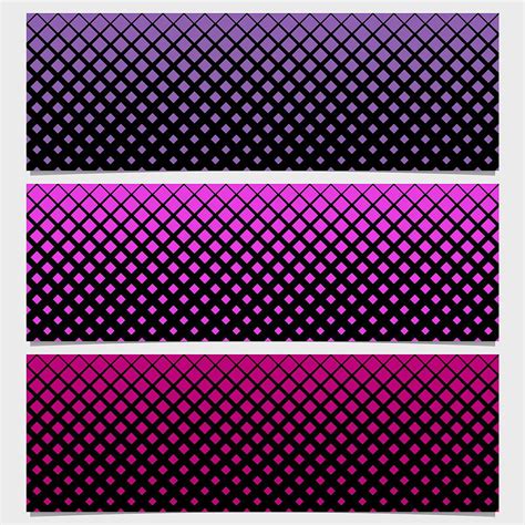 하프 톤 사각형 패턴 배너 서식 파일 설정 벡터 Ai Eps Uidownload