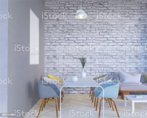 기구 미니 인테리어 배경 3d 렌더링 3d 일러스트를 찬 동안 포스터 0명에 대한 스톡 사진 및 기타 이미지 0명 공란