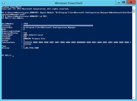 Configmgr 2012 R2 Playing Around With Powershell For The 1st Time