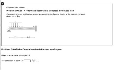 Solved Problem 09 029 B Determine The Deflection At Midspan