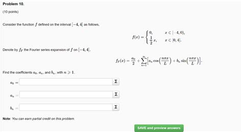solved problem 10 10 points consider the function f