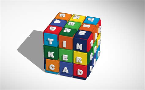 3d Design Tinkercad Rubrix Cube Tinkercad