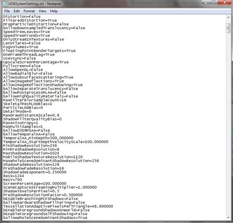UDK System Settings File For Low Spec PCs Feud ModDB