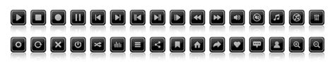 Premium Vector Media Player Icons Collection Play Pause Stop Record Forward Rewind