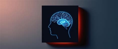 Illuminated Neural Connections Brain Silhouette On Dark Background Premium Ai Generated Image