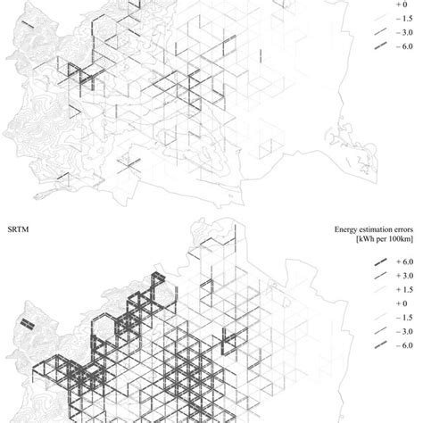 spatial distribution of energy estimation errors based on eu dem and