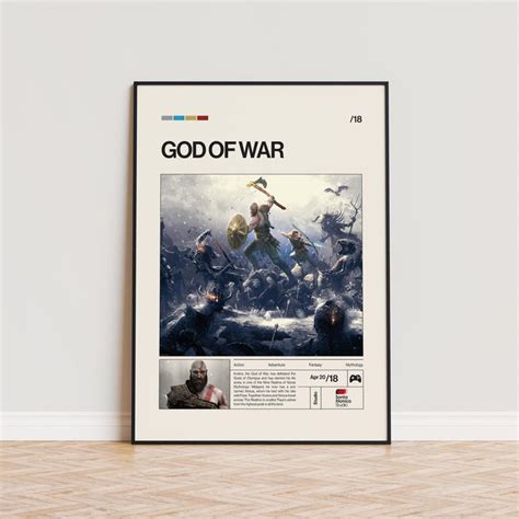 God Of War Wall Print Etsy