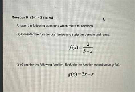 Solved Question 6 21 3 Marks Answer The Following