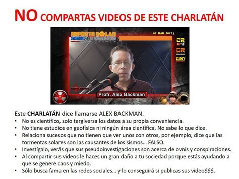 La Esquizofrenia Y Degradación Mental De Un Charlatán Llamado Alex Backman By Julien Dordellie