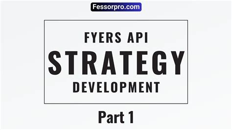 fyers api v3 strategy development part 1 youtube