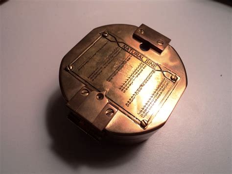 Aerial Geologist Brass Compass