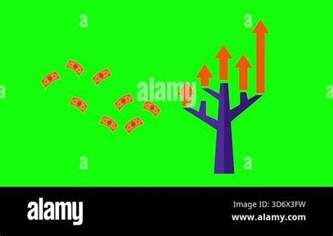 Money Tree Graph Animation Illustration Stock Video Footage Alamy