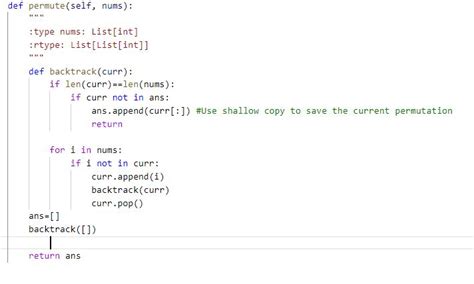 🔍 mastering shallow copies in python the key to solving leetcode s permutations problem