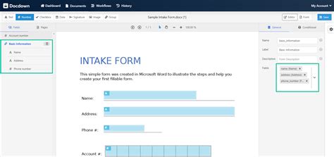 Grouping Fields In Fillable Pdfs Using Docdown Editor Smartvault